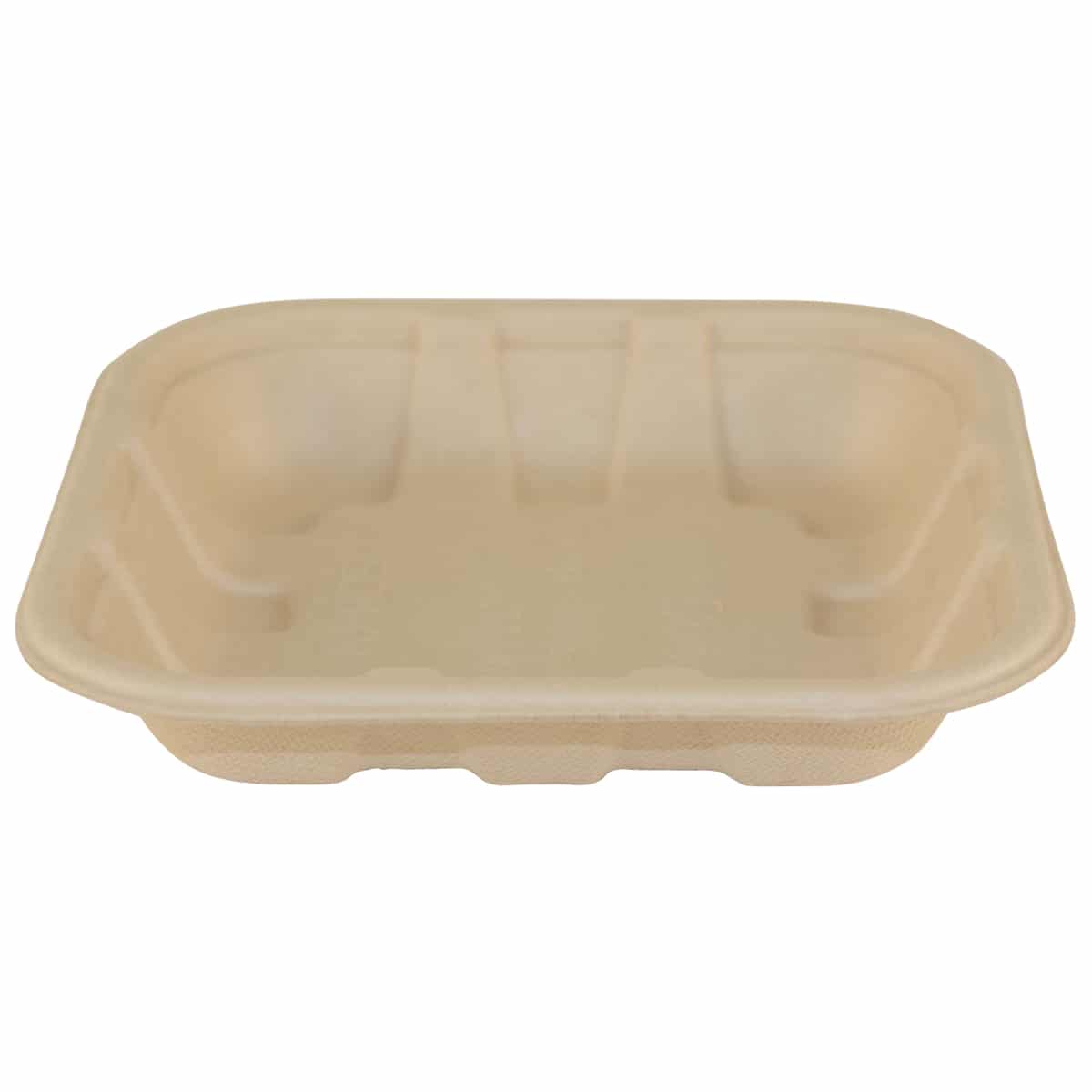 Tray Bamboo Pulp 12.5 x 12.5 x 2.0 cm - Friendlypak
