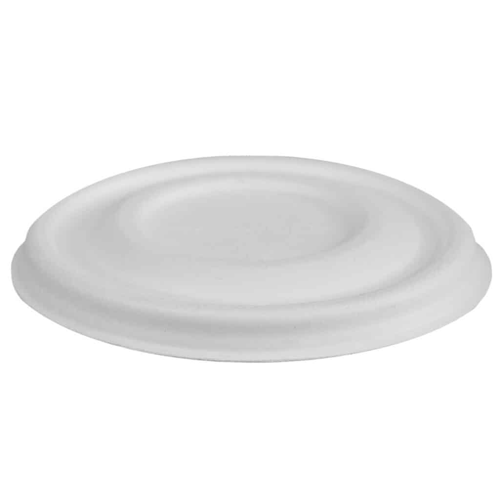 Bowl Sugar Cane Lid 7cm (fits FSBPP4W 90ml bowl) - Friendlypak